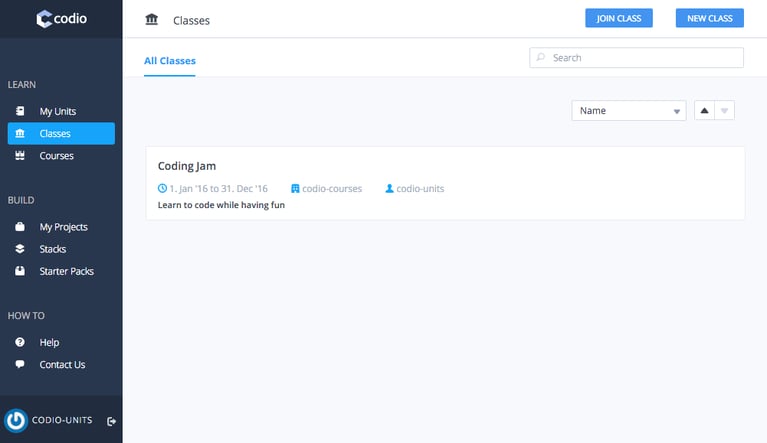 How to create and manage classes with Codio part 1