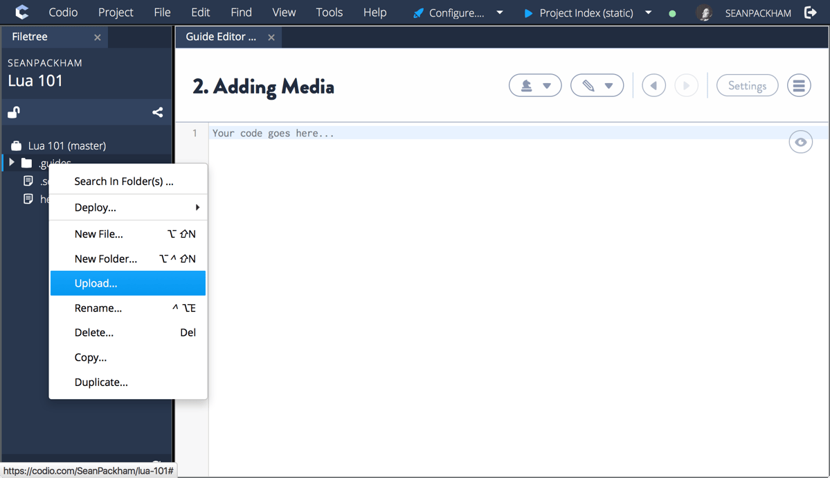 How to Use Codio: Adding Media to Your Online Course| Codio