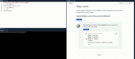 Automatic Grading for Computer Science & Programming Courses | Codio