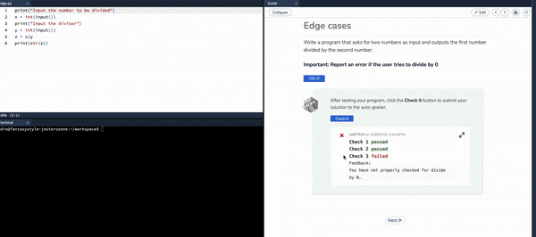 Automatic Grading for Computer Science & Programming Courses | Codio